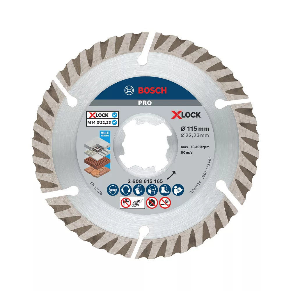 Bosch PRO Multi Material X-LOCK, M14 gyémánt vágókorong, 115